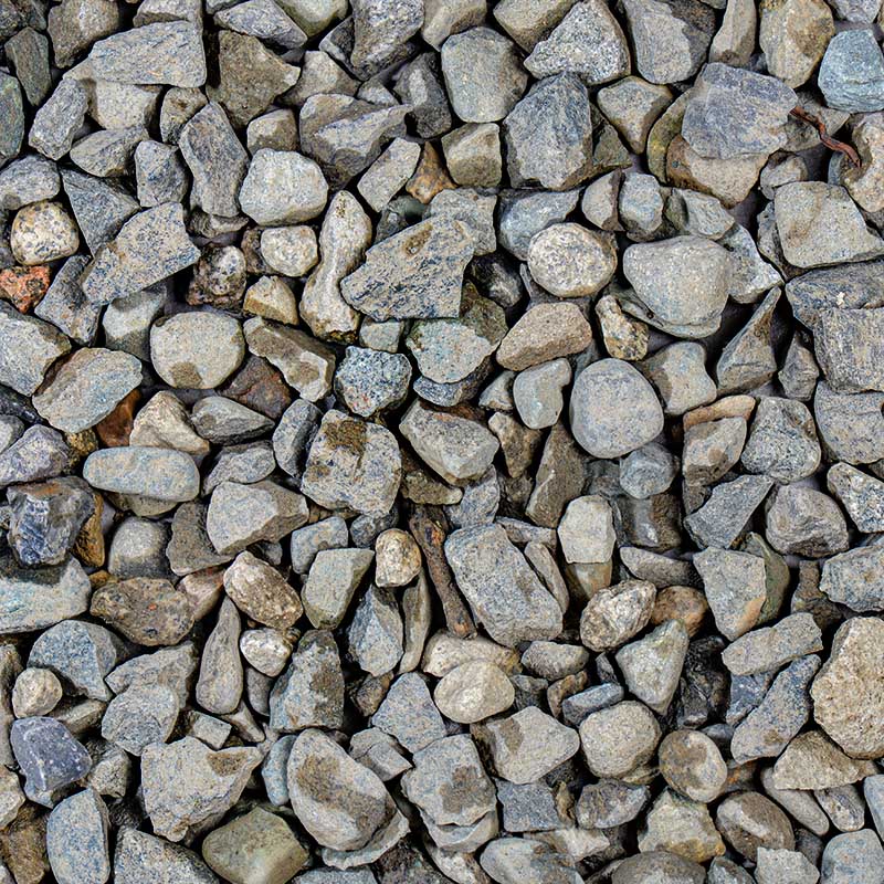 3/4 Inch Blue Clear Fractured Rock Delivery - Peters Hauling and Supply